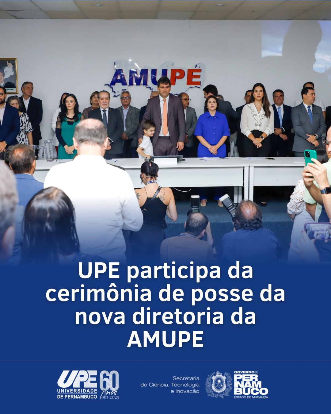 UPE participa da cerimônia de posse da nova diretoria da AMUPE - Universidade de Pernambuco